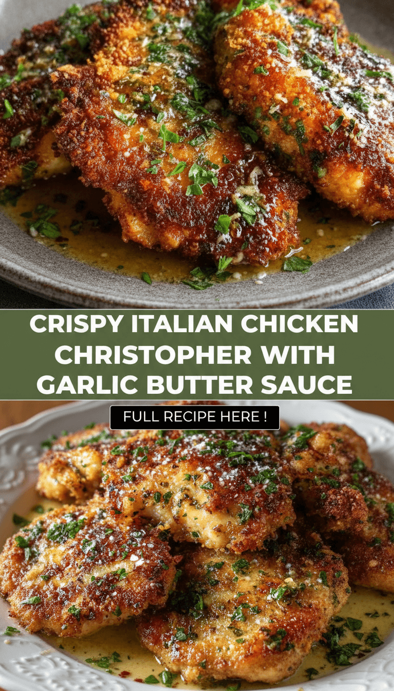 Crispy Italian Chicken Christopher with Garlic Butter Sauce – yumroh